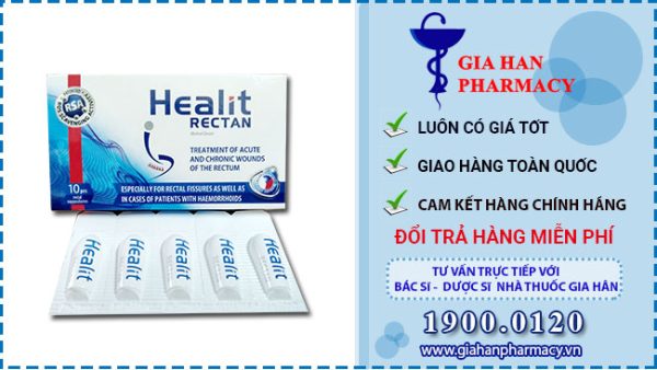 VIÊN ĐẶT TRĨ HEALIT RECTAN MUA Ở ĐÂU, GIÁ BAO NHIÊU? - GIA HAN PHARMACY