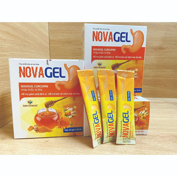 Novagel Novasol Curcumin - Hỗ Trợ Giảm Acid Dịch Vị & Bảo Vệ Niêm Mạc ...
