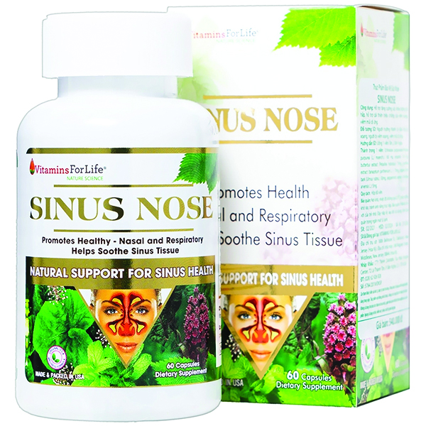 Viên SINUS NOSE - Giúp Cải Thiện Triệu Chứng Viêm Xoang, Viêm Mũi Dị Ứng