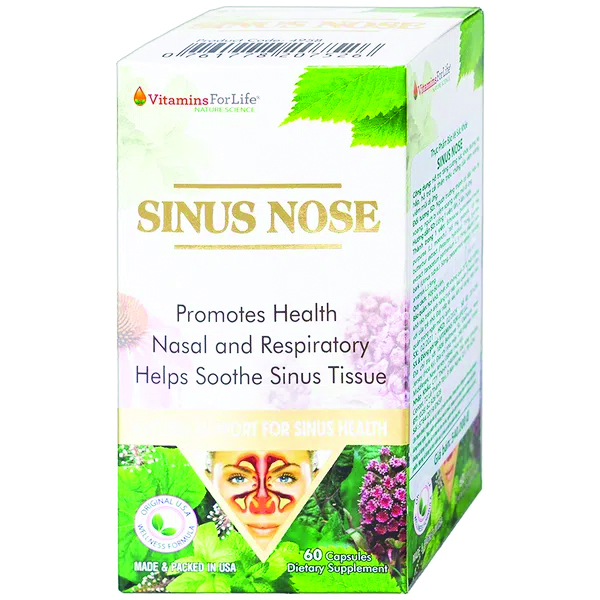 Viên SINUS NOSE - Giúp Cải Thiện Triệu Chứng Viêm Xoang, Viêm Mũi Dị Ứng