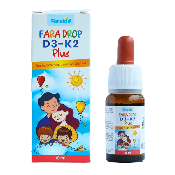 Fara Drop D3-K2 Plus - Hỗ Trợ Giảm Nguy Cơ Còi Xương Ở Trẻ